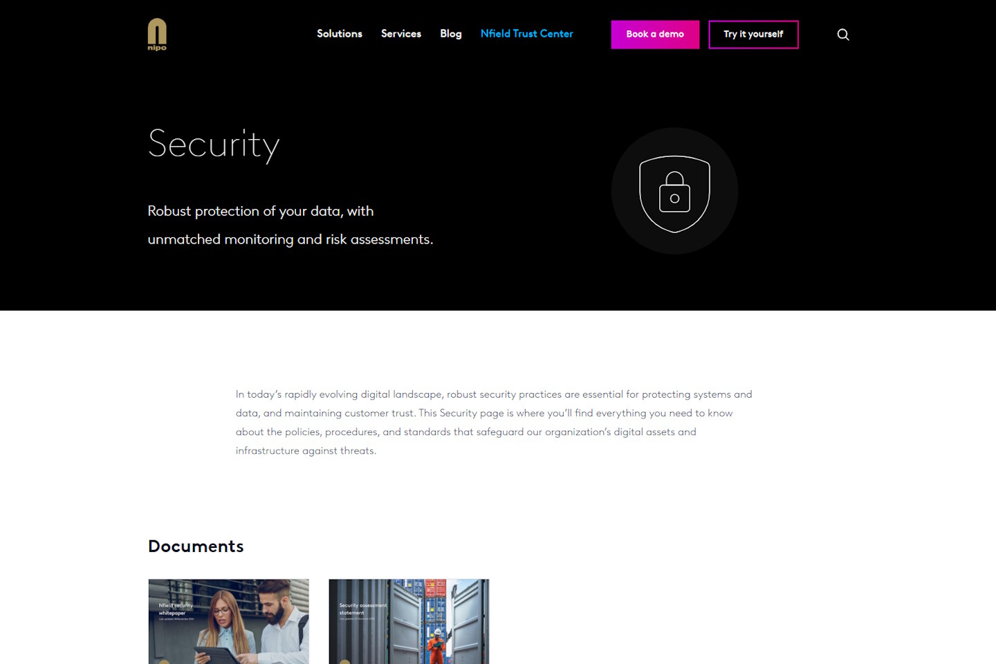 Security · NIPO survey solutions